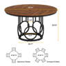 Winston Porter Round Dining Table for 4-6 People & Reviews | Wayfair